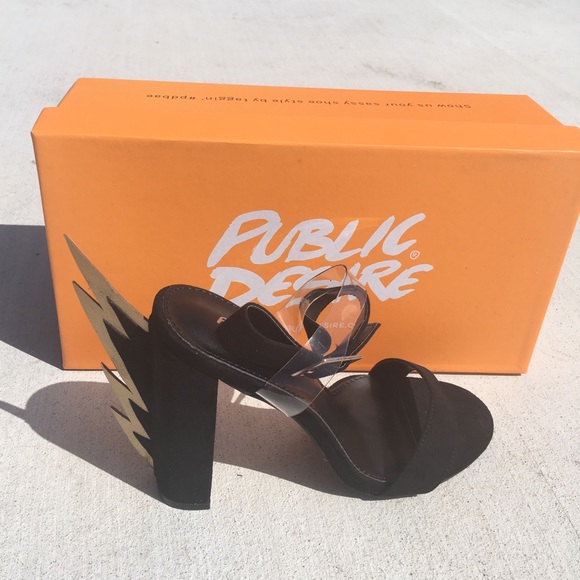 Public Desire | Shoes | Dolls Kill Lightning Bolt Heels | Poshmark